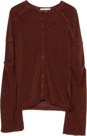 Paloma Wool ribbed panel cardigan - Braun