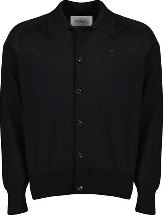 Ami Homme, Pulls, Noir, Taille: S Cardigans