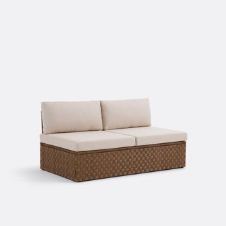 La Redoute Interieurs Canap&eacute; De Jardin En R&eacute;sine Tress&eacute;e 2 Places Alz&eacute;na