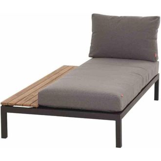 Siena Garden Recamiere Alvida rechts Alu, Kissen, Teak fsc 100%