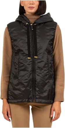 Max Mara Femme, Vestes, Noir, Taille: 40 FR Greengo Padded Gilet
