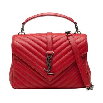 Saint Laurent Sac &agrave; main Pre-owned en cuir - Femme - Pre-owned - Rouge - Taille: ONE Size