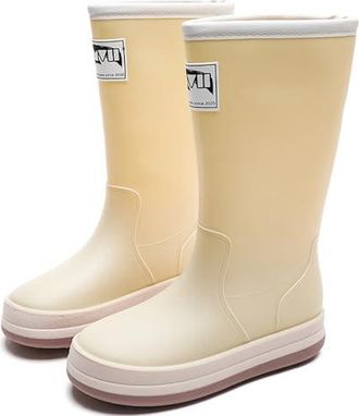 Pangolin Bottes de Pluie Imperm&eacute;ables Femme & Homme - Bottes en Caoutchouc Antid&eacute;rapantes, L&eacute;g&egrave;res et Confortables, Bottes Hautes Outdoor pour Jardin, Marche &