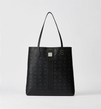 MCM Neuer Liz Shopper in Visetos BLACK VISETOS