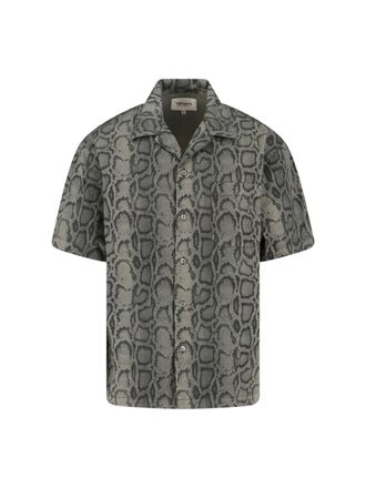 Carhartt Work in Progress Shirt Buttons Snake Camo