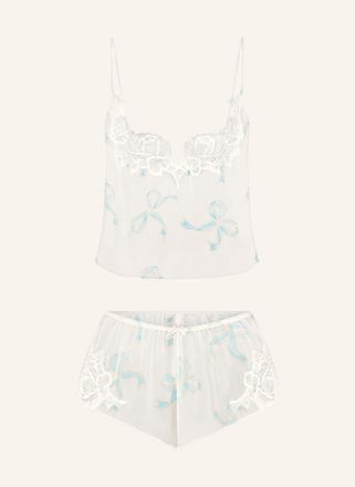 SKIMS Skims Shorty-Schlafanzug Skims Romance Aus Seide weiss