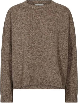 Max Mara Pull col rond Wkdsibari - Femme - Pulls - Brun - Taille: 40 FR