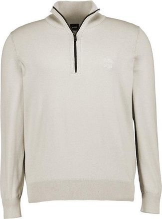 Boss Orange by Hugo Boss BOSS Orange Herren Troyer grau unifarben