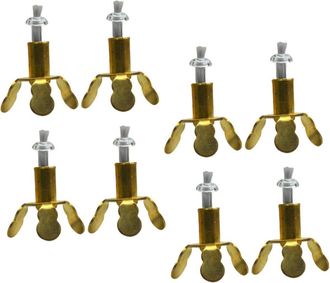 Valiclud 8 Stück Teiliges Dochtgestell aus Kupfer Goldfarbener Dreibeiniger Dochtständer für Öllampen Hitzebeständig und Langlebig Geeignet für Tempelkerzen un