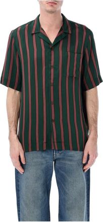 Dries Van Noten Homme, Chemises, Vert, Taille: XL Boxy Viscose Shirt