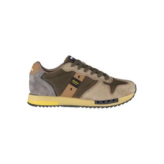 Blauer Leather Sneaker - - Shoes - Herren - Gr&uuml;n - 41 EU
