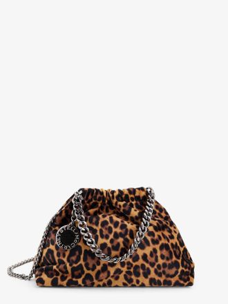 Stella McCartney Falabella Mini leopard print velvet crossbody bag - STELLA MCCARTNEY - gender_Woman