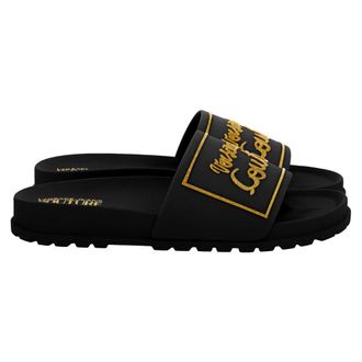 Versace Jeans Couture Femme, Chaussures, Noir, Taille: 36 EU Pool Slide
