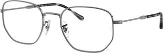 Ray-Ban unisex, Accessoires, Gris, Taille: 53 MM Rx6496 Optical Frame