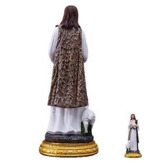 Milisten Sch&auml;ferstatue Harz Figur Klassische Hirtenfigur Wohnraumdekoration Sakrale Renaissance Heimdekoration Geschenk