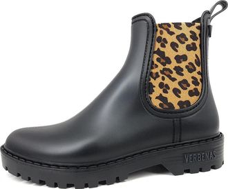 Verbenas Rain Boots Gaudi Mate Animal Negro-Leopardo - Größe: 38