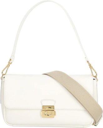 Coccinelle Femme, Sacs, Blanc, Taille: ONE Size C-Me Lock Grand Sac Bandouli&egrave;re