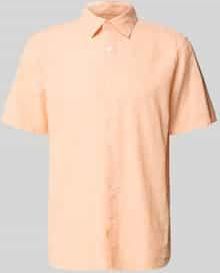 Mc Neal Regular Fit Freizeithemd aus Leinen-Baumwoll-Mix