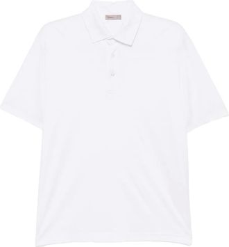 Herno polo en coton à manches superposées - Blanc