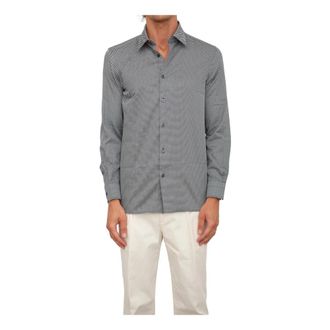 Emporio Armani Blaues Freizeithemd f&uuml;r M&auml;nner - - Shirts - Herren - Blau - XL