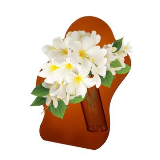 Generico Vase mit Acrylrahmen, Schreibtischdekoration aus Acryl, f&uuml;r B&uuml;ro, Esszimmer, Wohnzimmer, Schlafzimmer, Arbeitszimmer, Bibliothek, Empfang, Hochzeit, E