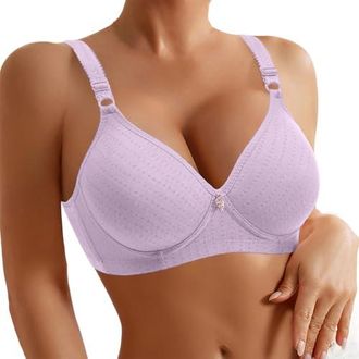 Generic Soutien-gorge 2026 pour femme - Couverture compl&egrave;te de luxe - Convertible &agrave; armatures, violet clair, 72