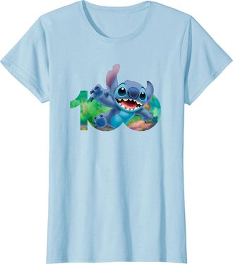 Disney 100 Anniversary Stitch D100 Logo T-Shirt