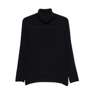 Be You Roll Neck Pullover - - Knitwear - Damen - Blau - M