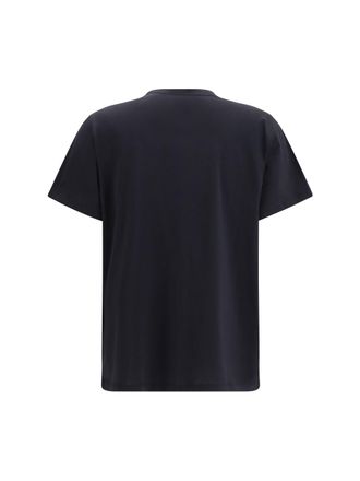 Ganni Womens Banana Cotton T-Shirt Phantom T-Shirts And Polos