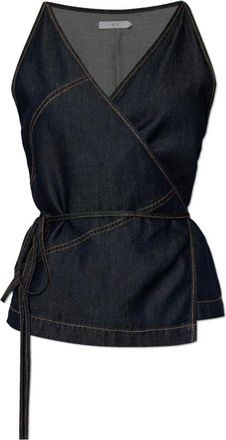 Iro Iro, Femme, Tops, Bleu, Taille: 40 FR Renata Denim Top