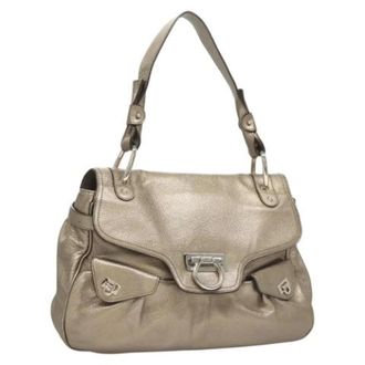 Ferragamo Pre-owned Leder Handtaschen - - Pre-owned - Damen - Grau - ONE SIZE