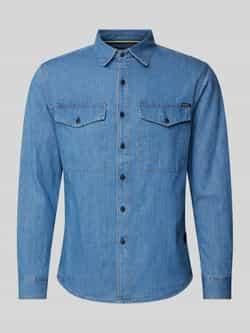 Replay Freizeithemd mit Kentkragen