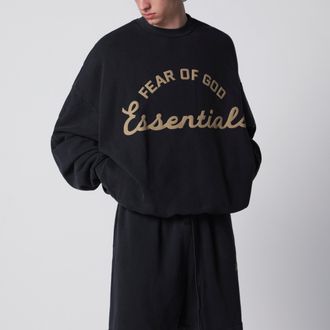 Fear of God Training 90s Sweatshirt aus schwarzem Baumwollfleece