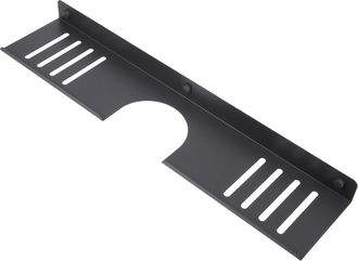 OSALADI U F&ouml;rmiges Wandregal aus Kohlenstoffstahl Ablage f&uuml;r Waschbecken und Dusche Bohrfreie Montage Badezimmer Organizer mit Gro&szlig;em Stauraum Pflegeleicht Gr