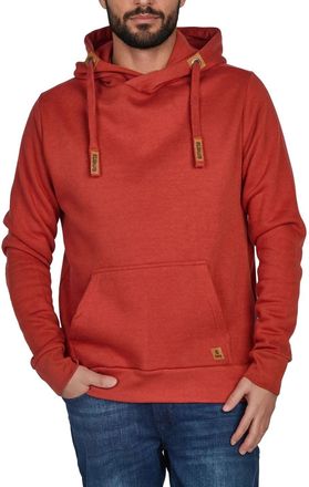 Riverso Hoodie Herren Regular Fit RIVNiklas Kapuzenpullover Pullover Cross-Over-Kragen Rot 5XL (5XL, Rusty Ochre Red (15400))
