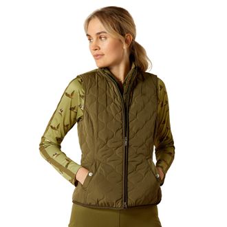 Ariat Womens Ashley 2.0 Insulated Gilet in Winter Moss, Size Large, by Ariat