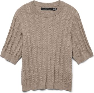Vero Moda VMJENNY SS O-Neck Pullover GA Boo