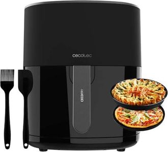 Cecotec Heißluftfritteuse ohne Öl, 5,5 L, Cecofry Fantastik 5500 Pack. Air Fryer. 1500 W, Edelstahl, 9 Menüs, Perfect Cook Technologie, 80-200ºC, Einstellbare