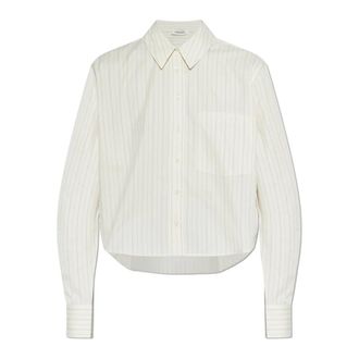 Anine Bing Femme, Blouses et Chemises, Beige, Taille: 42 FR Essie Shirt