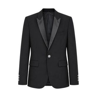 Balmain Homme, Vestes, Noir, Taille: 2XL Vestes