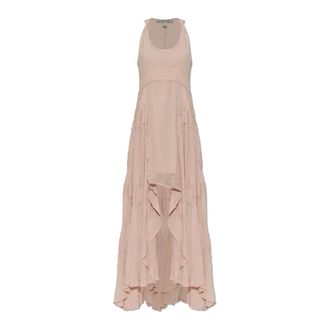 AllSaints Dorina &Auml;rmelloses Maxikleid mit Raffungen - - Dresses - Damen - Rosa - S
