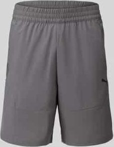Puma Regular Fit Sportshorts mit Label-Print