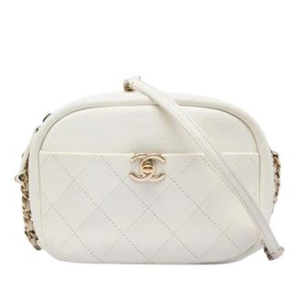Chanel Pre-owned Vintage Turn-Lock Crossbody Bag - - Pre-owned - Damen - Wei&szlig; - ONE SIZE