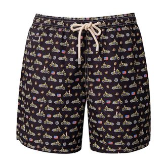 MC2 Saint Barth Schnelltrocknende Micro Route Dream Badeshorts - - Swimwear - Herren - Schwarzk - M