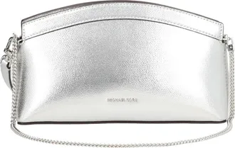 Michael Michael Kors Womens Clutch Athena Silver Shoulder Bags