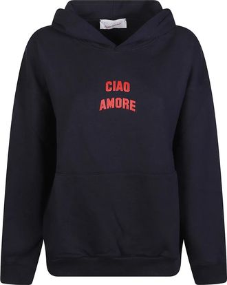 Giada Benincasa Femme, Sweatshirts et sweats &agrave; capuche, Bleu, Taille: 40 FR Ciao Amore SweaT-shirt
