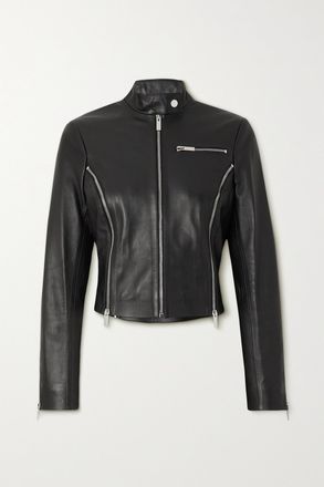 Christopher Kane Bikerjacke Aus Leder - Schwarz