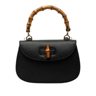 Gucci Sac bandouli&egrave;re Bamboo doccasion - Femme - Pre-owned - Noir - Taille: ONE Size