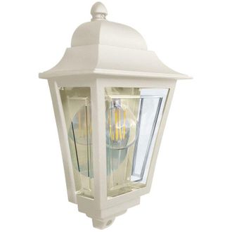 Licht-Erlebnisse Lampe dext&eacute;rieur Mur Aluminium E27 IP44 Cr&egrave;me Rustique Lampe dext&eacute;rieur