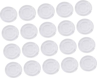 OSALADI 20 St&uuml;ck Transparente M&ouml;bel Antirutsch Pads Aus Kunststoff 1,8 x 0,2cm Selbstklebend rutschfest Bodenschutz Gummipuffer F&uuml;r St&uuml;hle Tische Glasm&ouml;bel